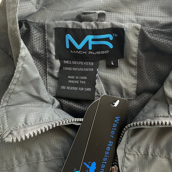 Mack Russo | Jackets & Coats | Mens Windbreaker Nwt Mack Russo Gray ...